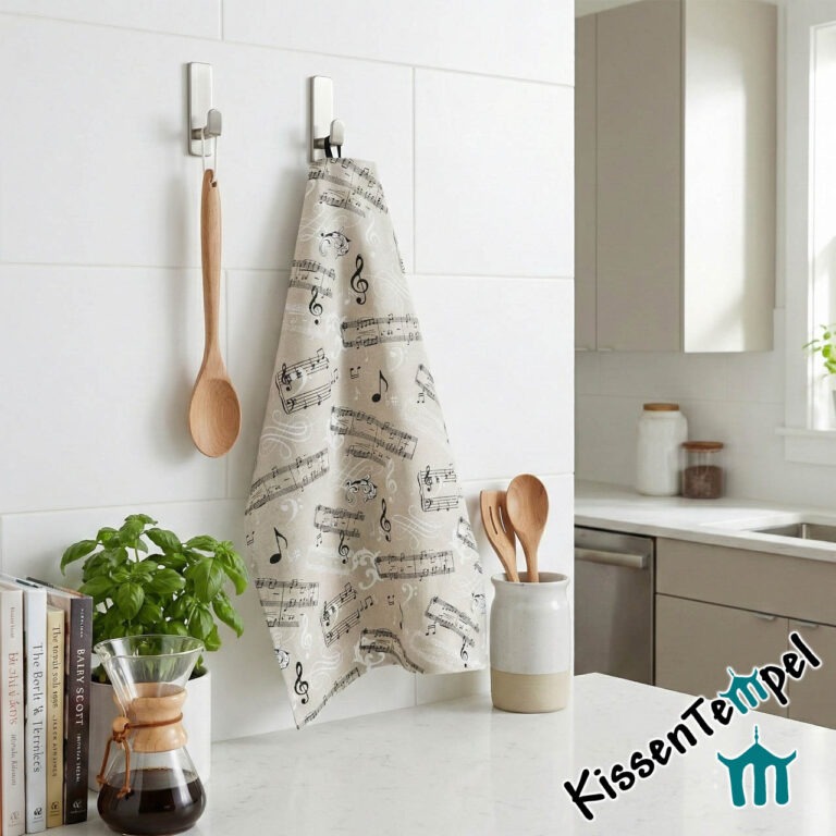 Geschirrtuch mit Musiknoten | KissenTempel
