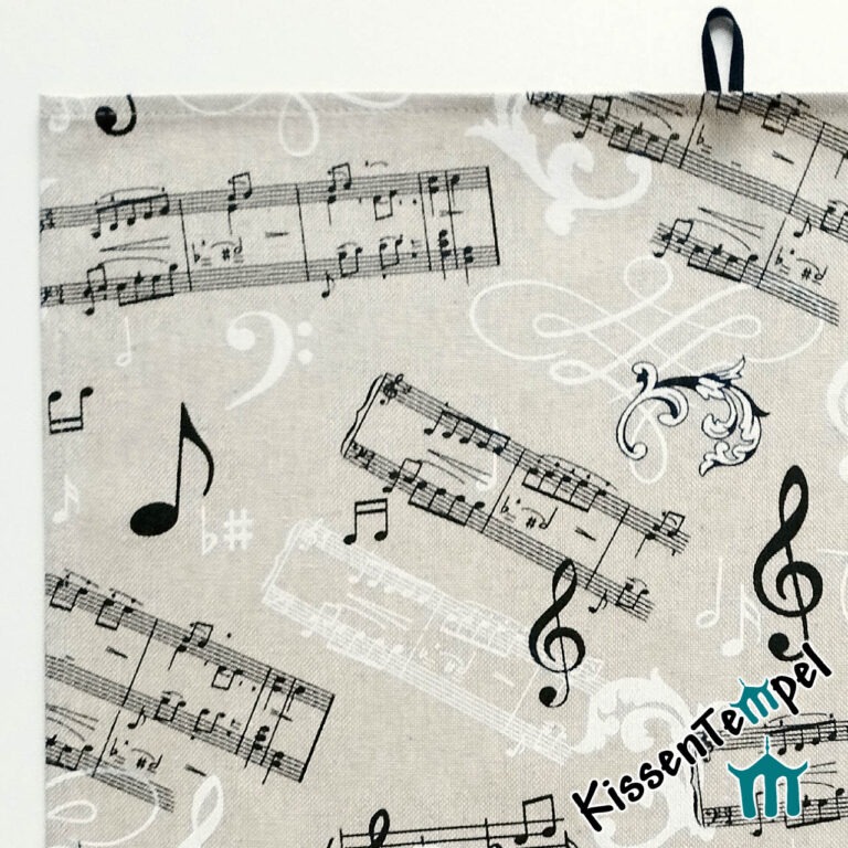 Geschirrtuch mit Musiknoten | KissenTempel